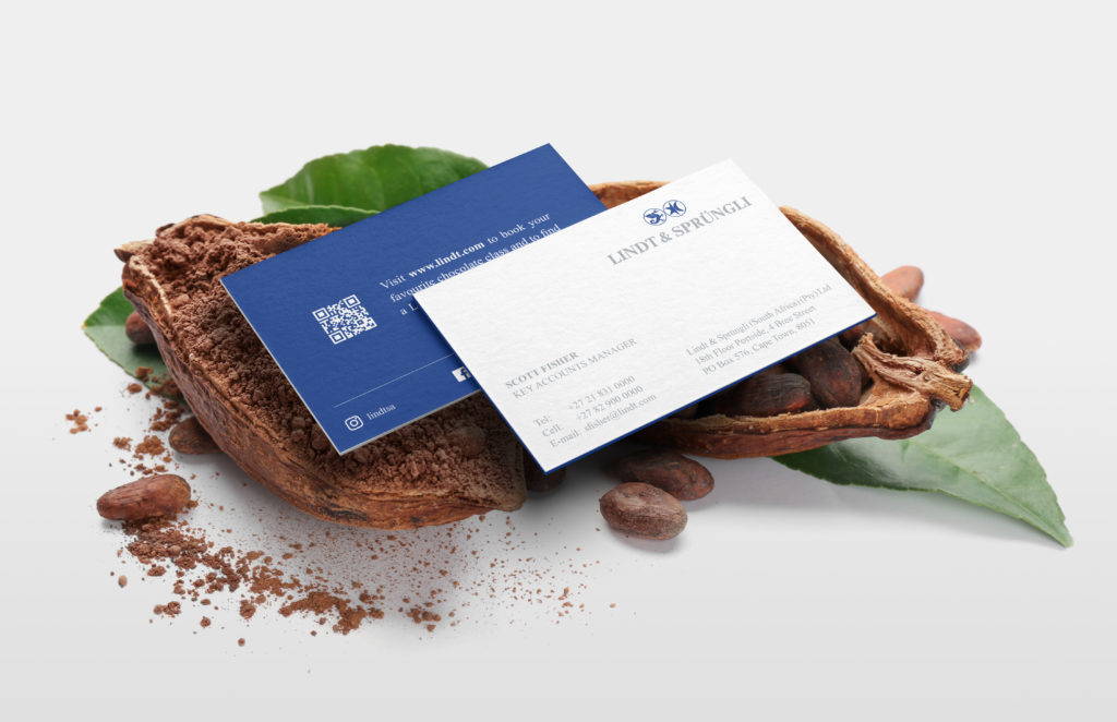 LINDT & SPRÜNGLI - elegant stationery, business cards & print materials
